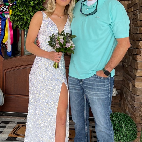 Dresses | Ashley Lauren Full Sequin Prom Dress | Poshmark